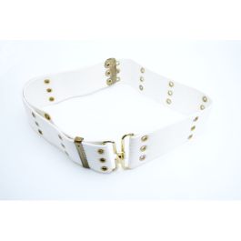 White Cotton Pistol Belt | Schreck Online